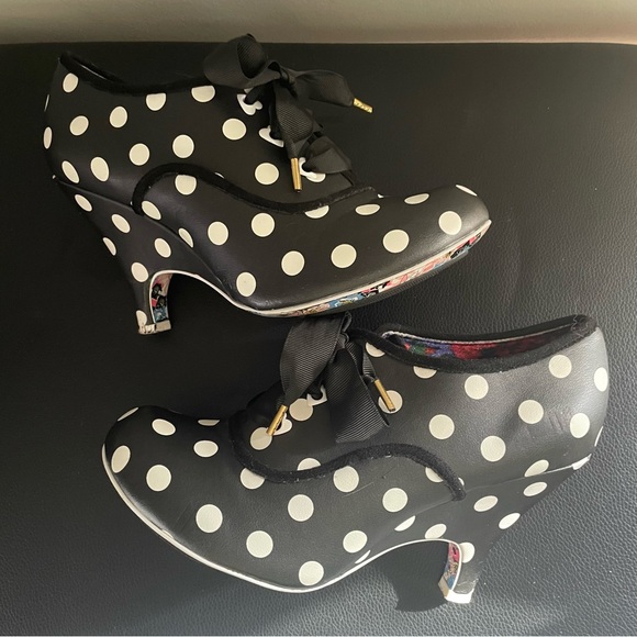 Irregular Choice | Shoes | Irregular Choice Polka Dot Black And White ...